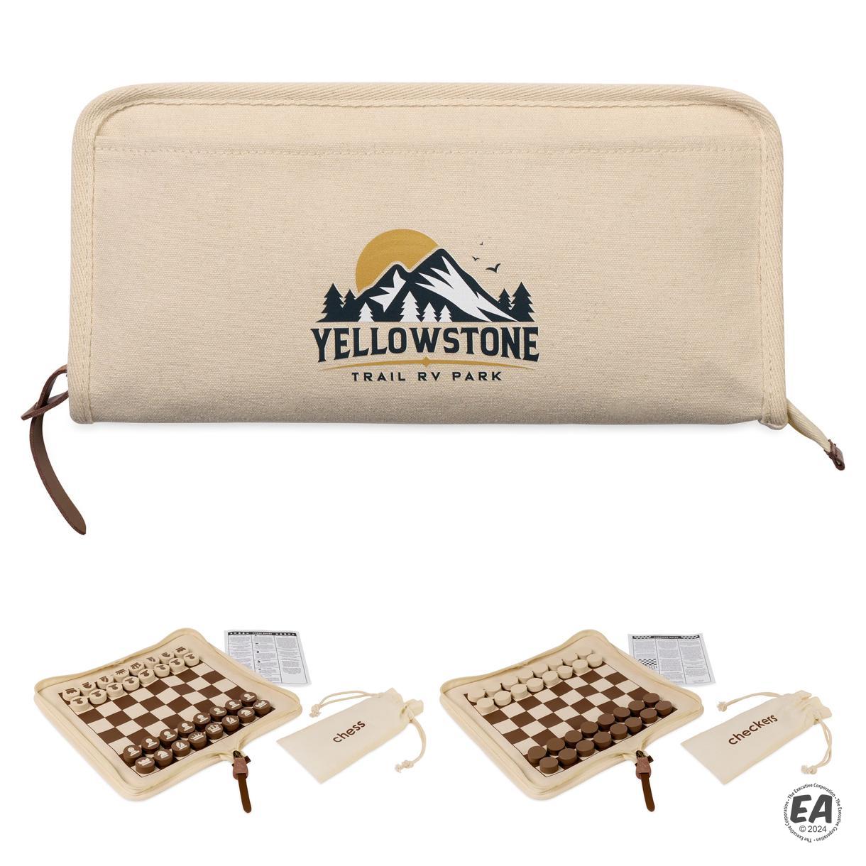 Customized Game on! Chess and Checkers Gift Set | Promotional Executive ...