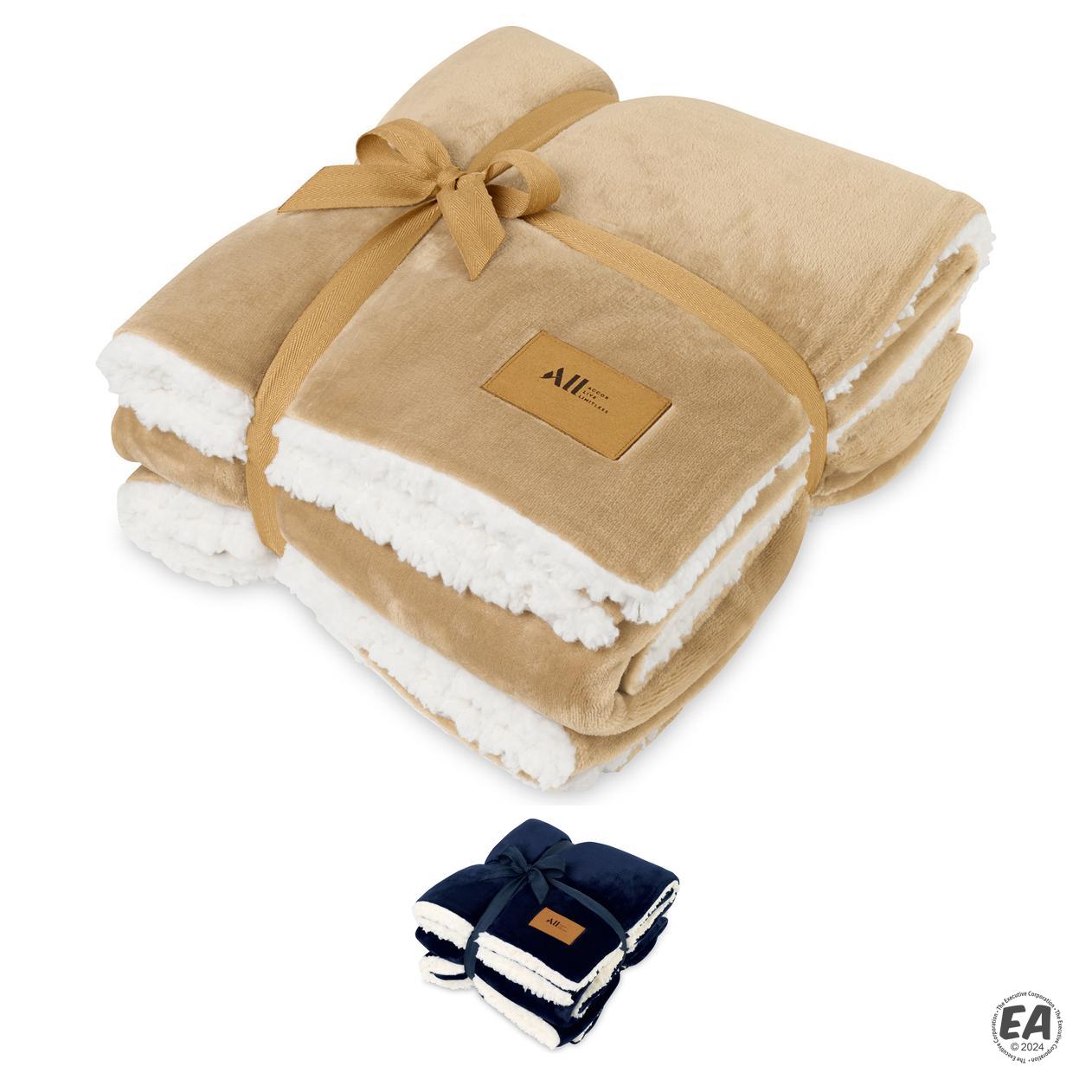 Branded Mink Sherpa Blanket | Customized Blankets | Promotional Mink ...