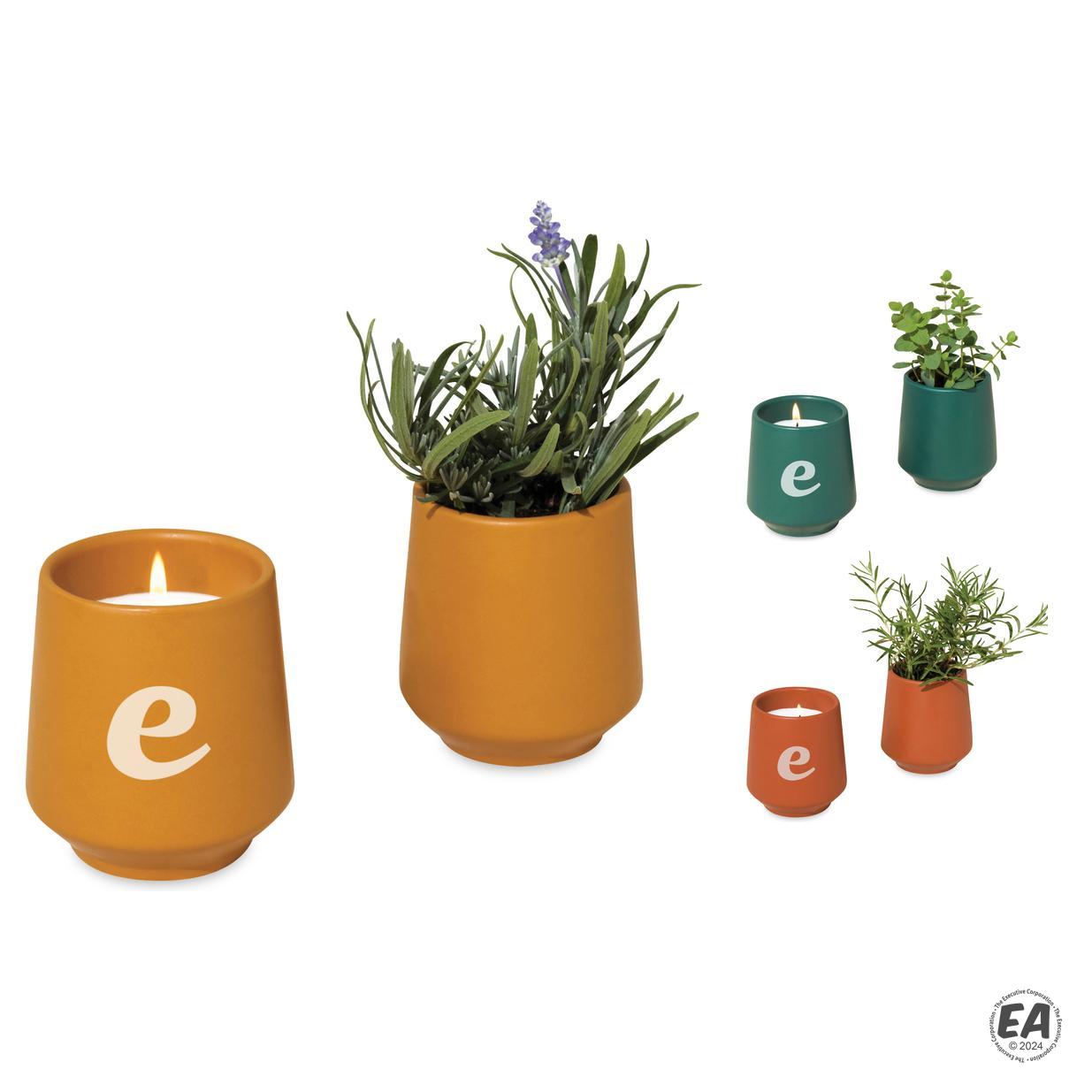 Customized Modern Sprout Rooted Candle | Promotional Candles | Branded ...