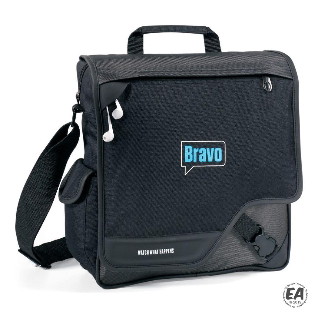 Customized Satellite Polyester Vertical Messenger Bag | Branded ...