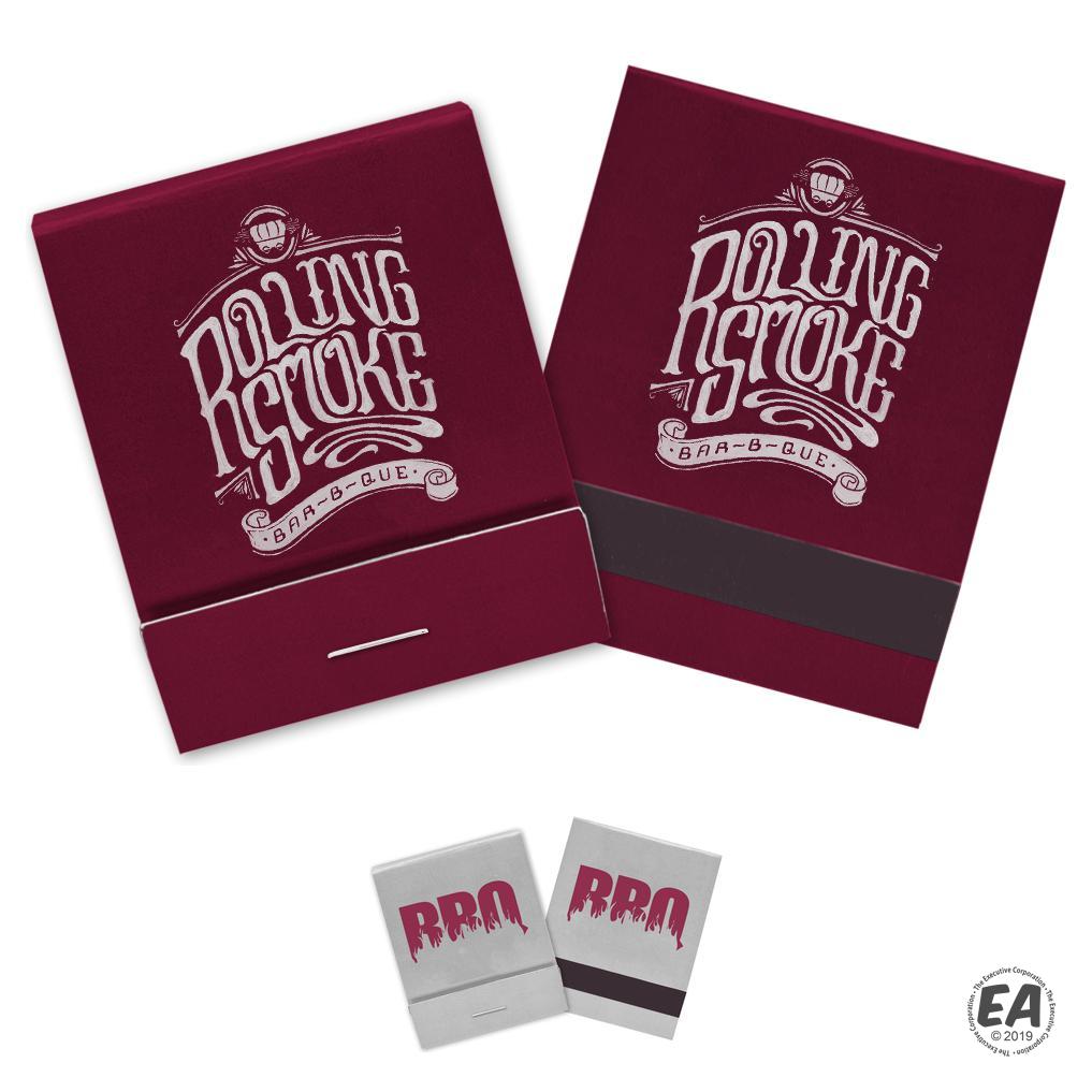 Branded 20 Strike Grey Board Matchbooks | Customized Matches ...