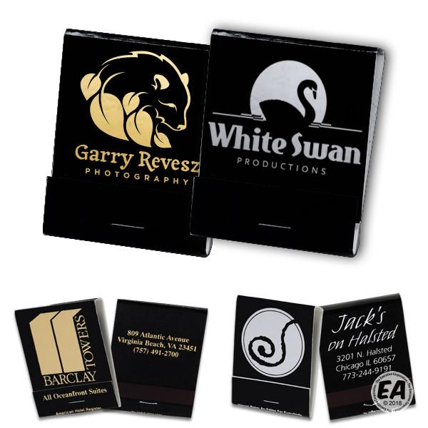Promotional 20 Strike Reverse Foil Metallic Matchbooks | Customized ...