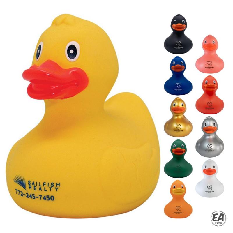 Customized Rubber Duck | Promotional Stress Relievers | Custom Rubber ...