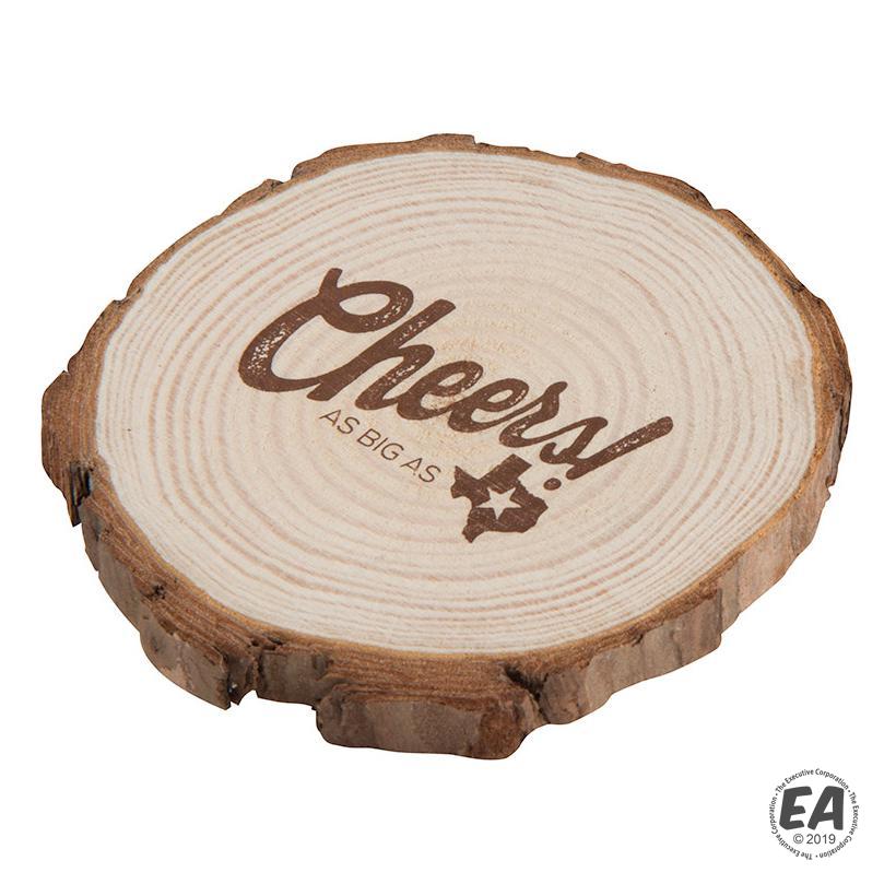 Customized Natural Wooden Coaster | Branded Coaster Sets | Promotional ...