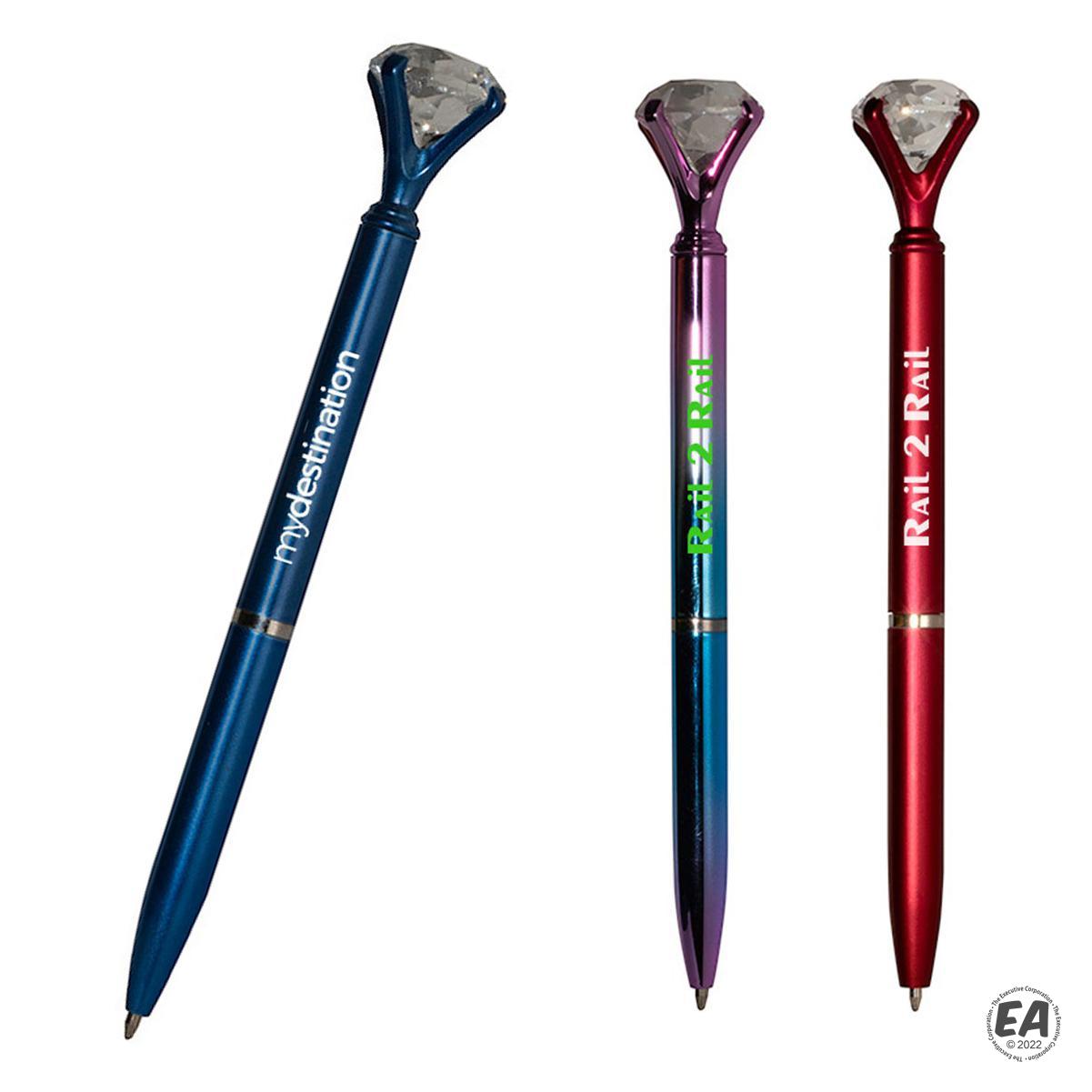 Branded Diamond Twist Pen | Custom Novelty Pens | Promotional Diamond ...
