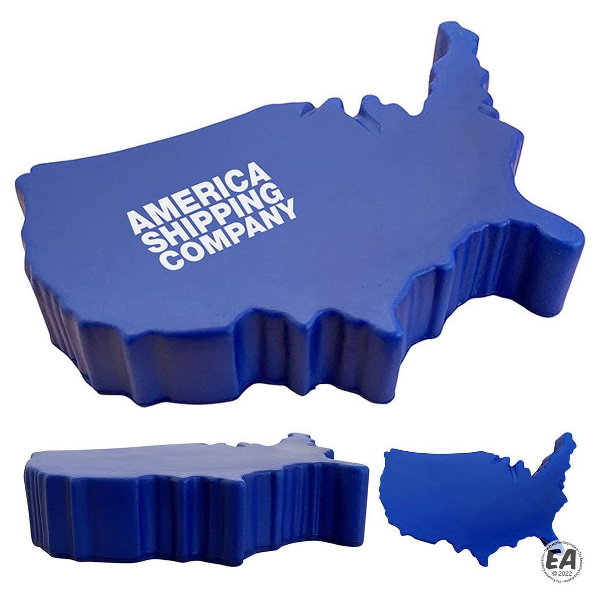 Customized USA Map Stress Reliever | Custom Stress Relievers ...
