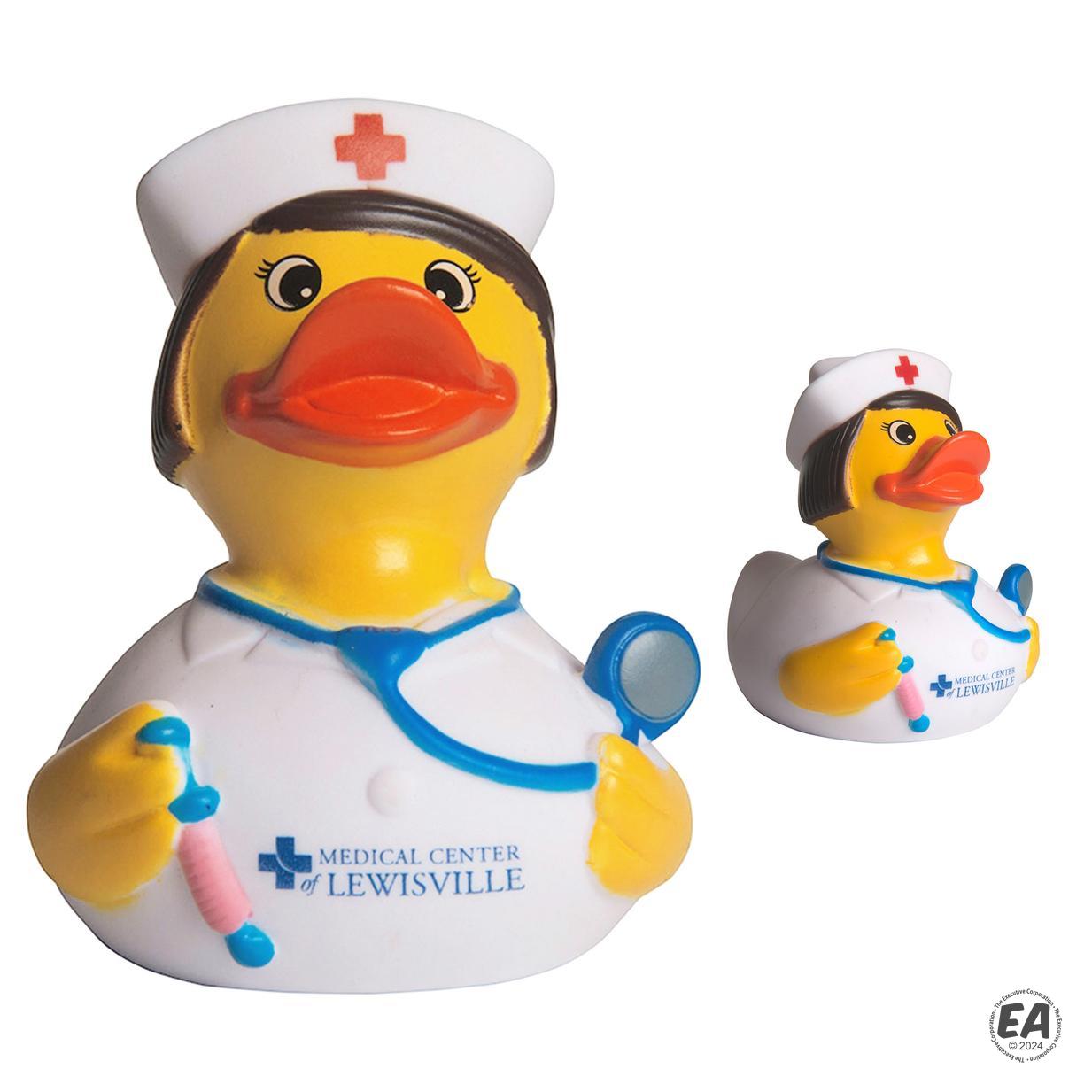 Customized Nurse Rubber Duck | Branded Rubber Ducks | Promotional Nurse ...