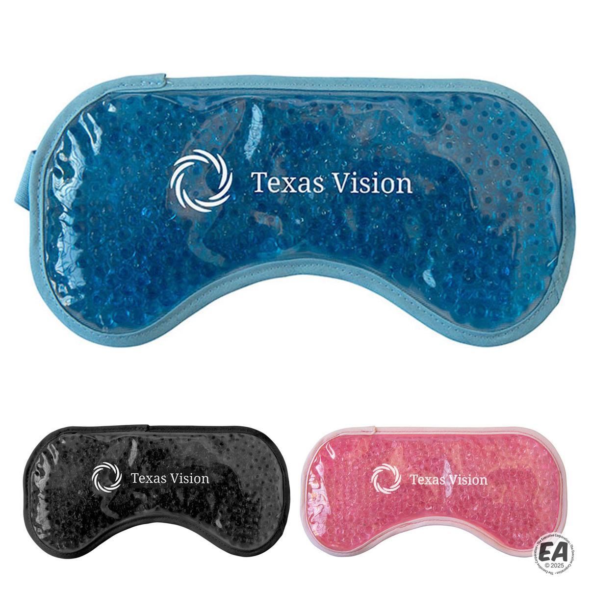 Branded Plush Gel Beads Hot/Cold Pack Eye Mask | Promotional Hot Cold ...