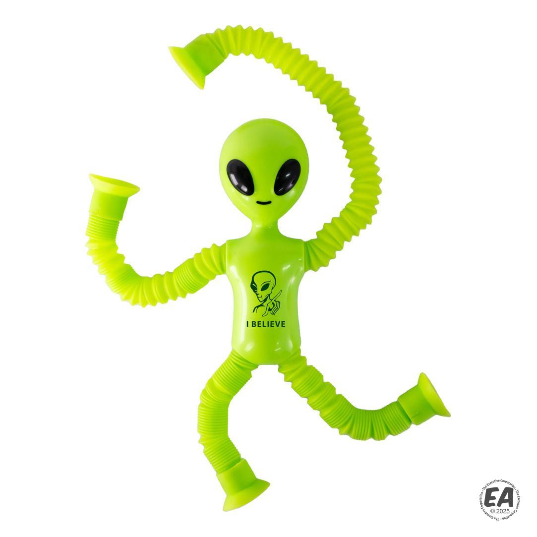 Customized Green Alien Bendy Man Toy | Promotional Toys | Custom Green ...
