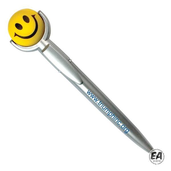Custom Smiley Squeezie Top Pen | Customized Novelty Pens | Promotional ...
