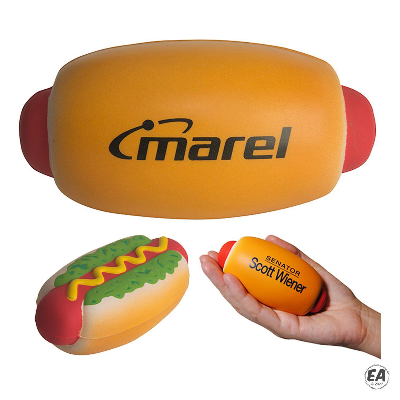 Customized Hot Dog Squeezie Stress Reliever | Promotional Stress ...