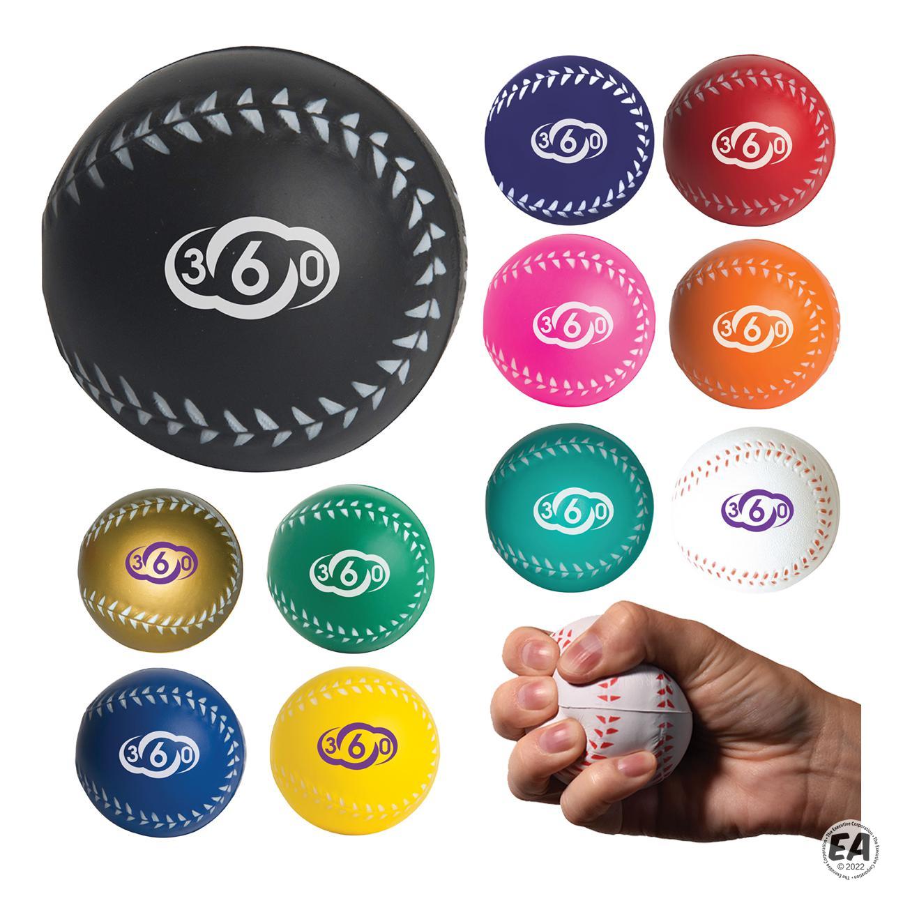 Customized Baseball Squeezie Stress Reliever | Promotional Stress ...