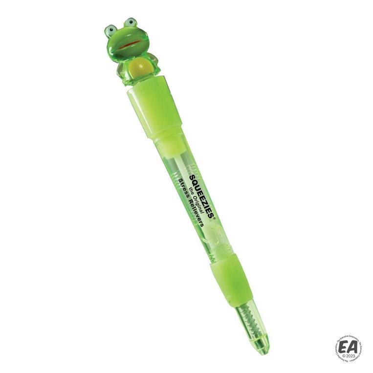 Promotional Ballpoint Light Up Frog Pen | Branded Novelty Pens ...