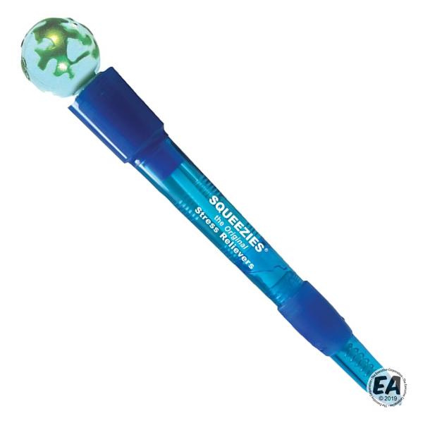 Branded Ballpoint Light Up Earth Pen | Promotional Novelty Pens ...