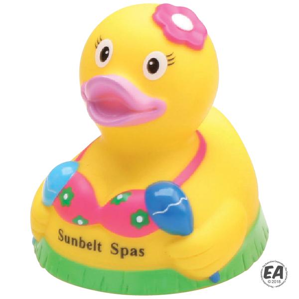 Customized Hawaiian Hula Dance Lady Rubber Duck | Promotional Rubber ...