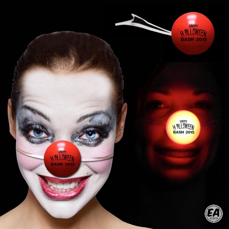 Branded Red LED Clown Nose | Custom Light-Up Toys | Customized Red LED ...