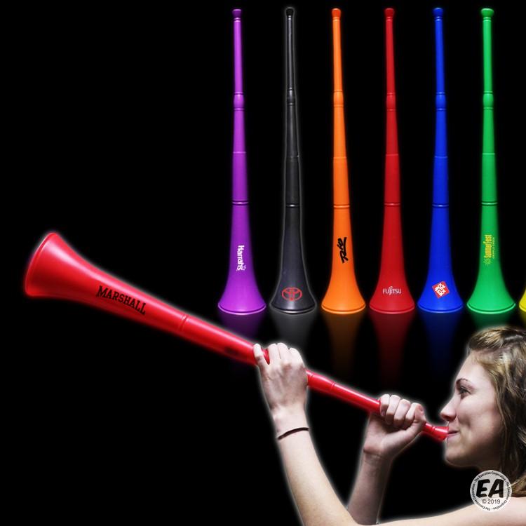 Branded 28'' Collapsible Stadium Horns | Promotional Noise Makers ...