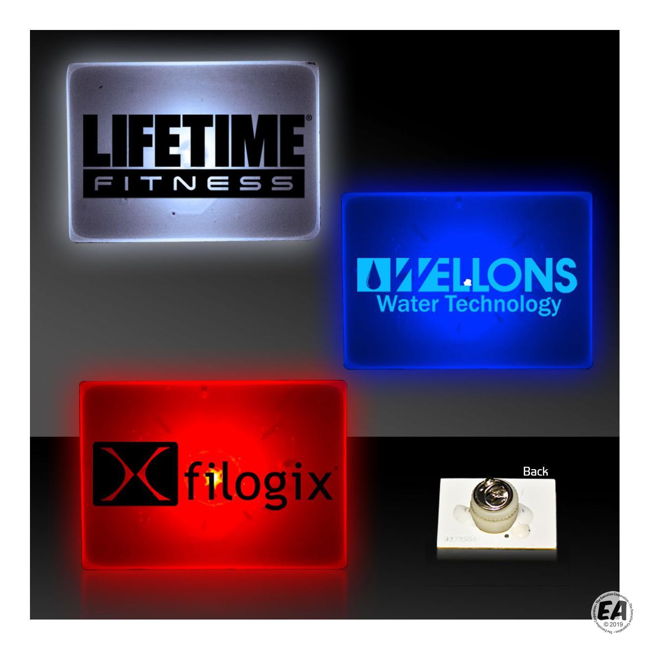 Customized Flashing Rectangle Blinking Lights | Promotional Glow ...