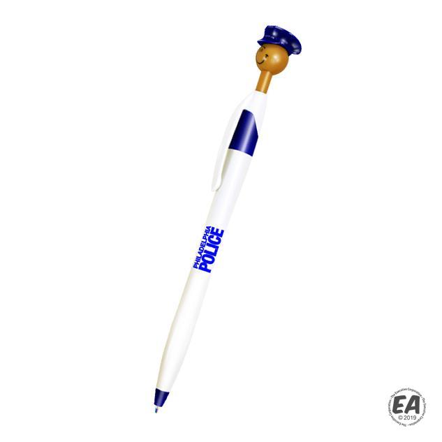 Customized Police Officer Smilez Pen (Medium Tone) | Promotional ...