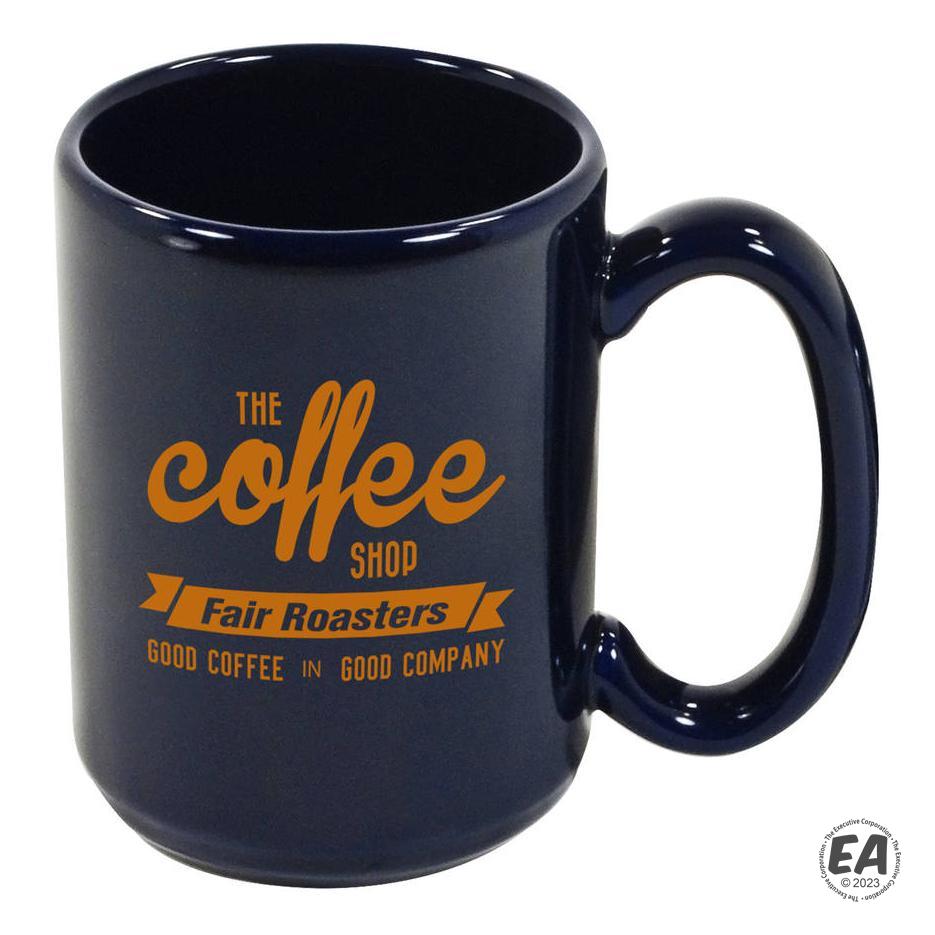Customized Made in USA 15 oz. El Grande Mug - Cobalt | Custom Coffee ...