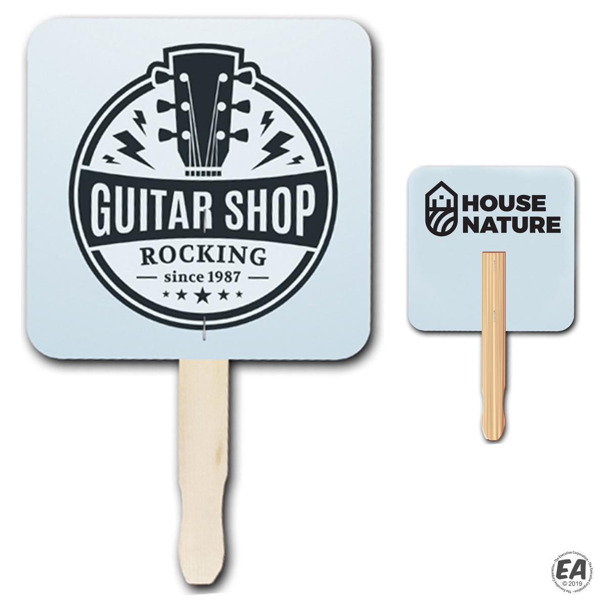 Branded Square Shaped Hand Fan | Custom Cooling Fans | Promotional ...