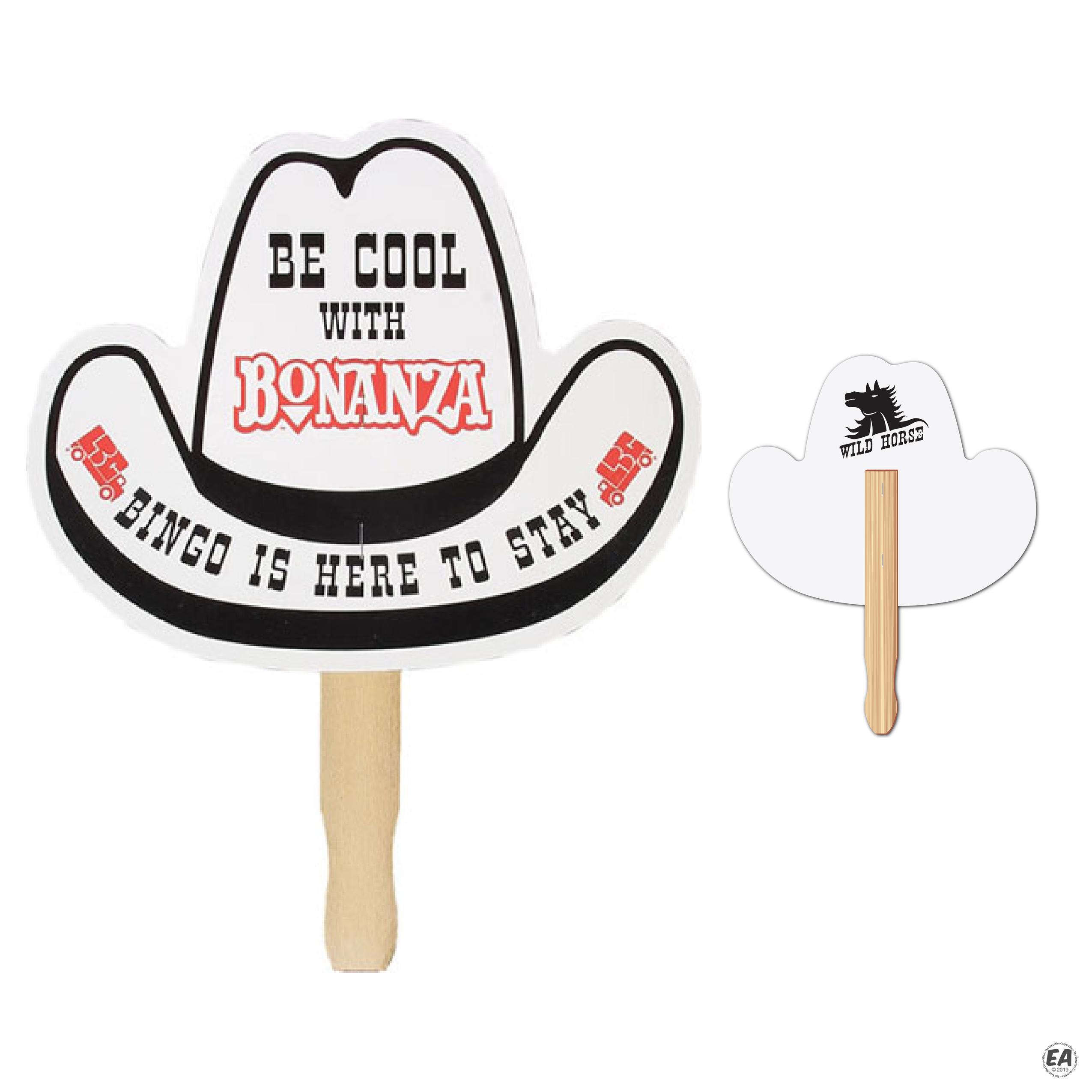 Promotional Cowboy Hat Shaped Hand Fan | Customized Cooling Fans ...