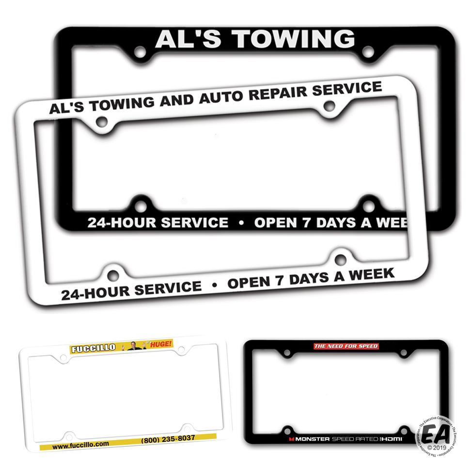 Customized Thin Panel License Plate Frames | Promotional License Plate ...