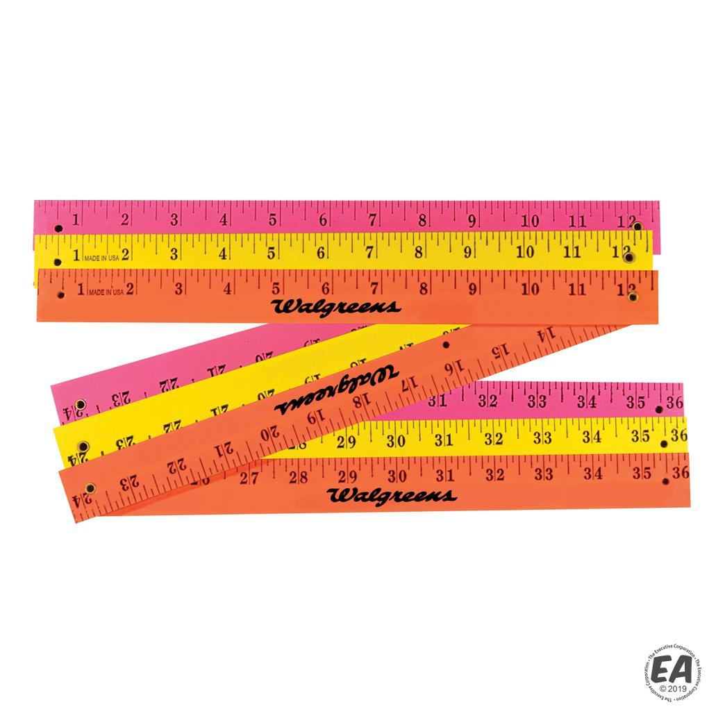 Customized Folding Yardsticks Fluorescent Finish | Promotional ...