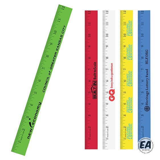 Promotional 12 Colored Enamel Wood Ruler English Scale | Customized ...