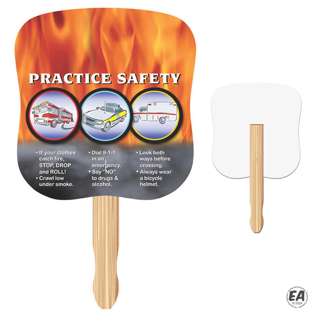 Customized Hourglass Shape Hand Fan Full Color Digital | Custom Cooling ...