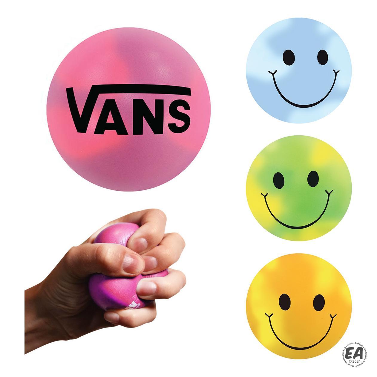 Customized Mood Color Changing Smiley Face Stress Ball | Custom Stress ...