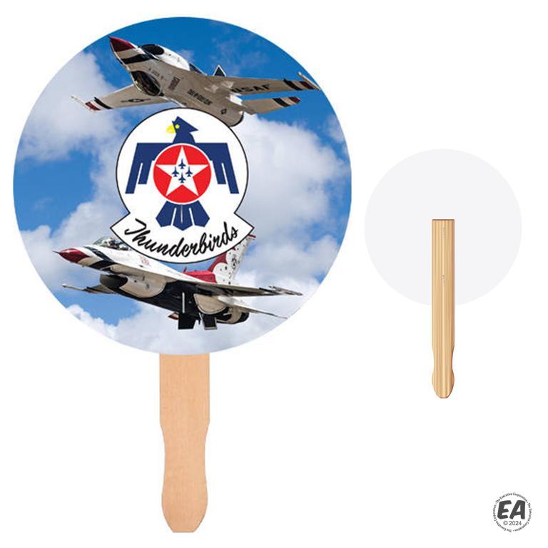 Customized Circle Shape Hand Fan Full Color Digital | Promotional ...