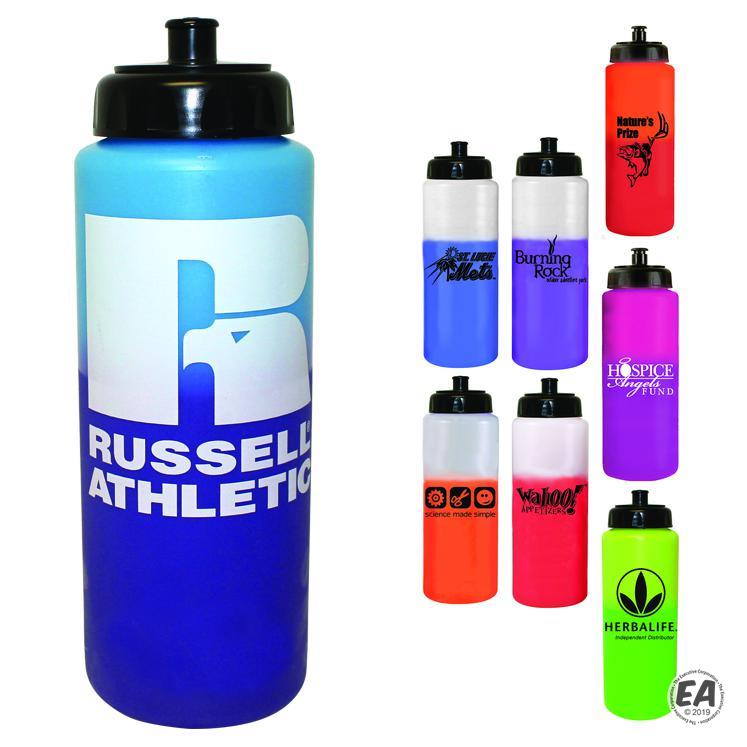 Customized 32 oz. Mood Color Changing Sports Bottle with Push 'n Pull ...