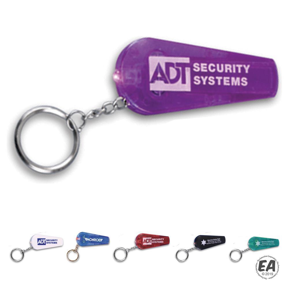 Promotional Whistle Light Safety Key Chain | Branded Flashlights ...
