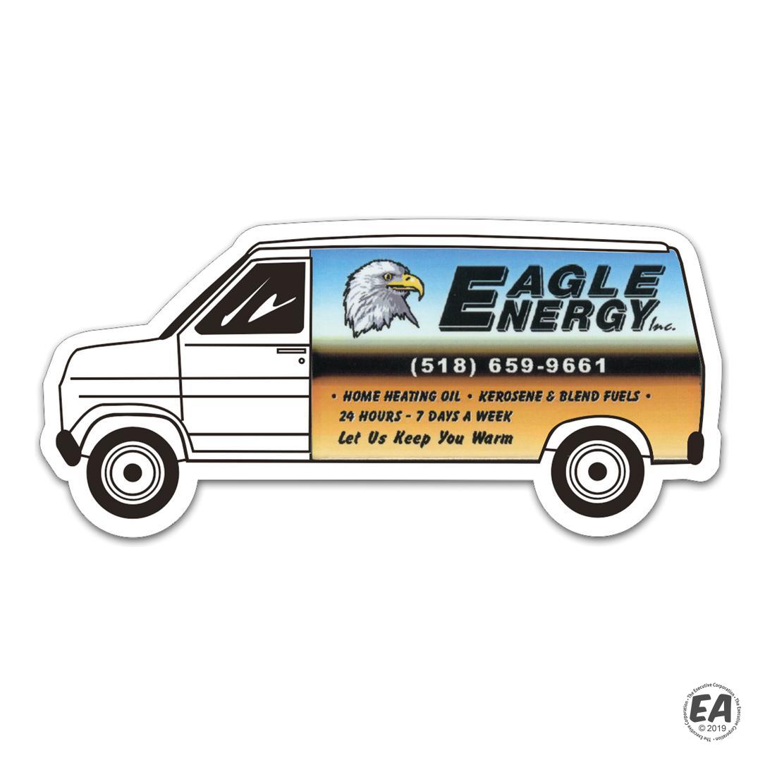 Promotional Full Color Delivery Van Magnet | Branded Stock Shape ...