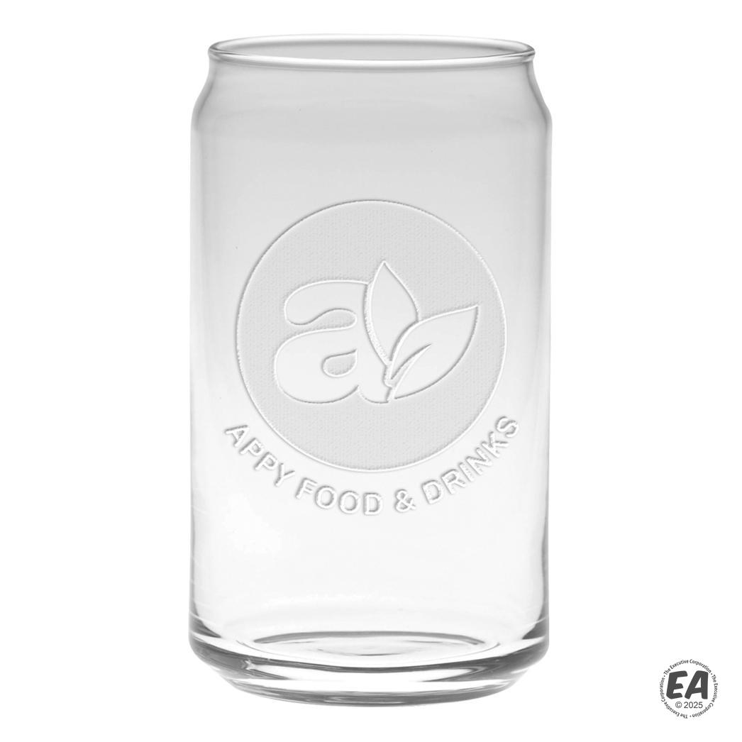 Promotional 16 oz.Deep Etch Soda Can Glass | Customized Glassware ...