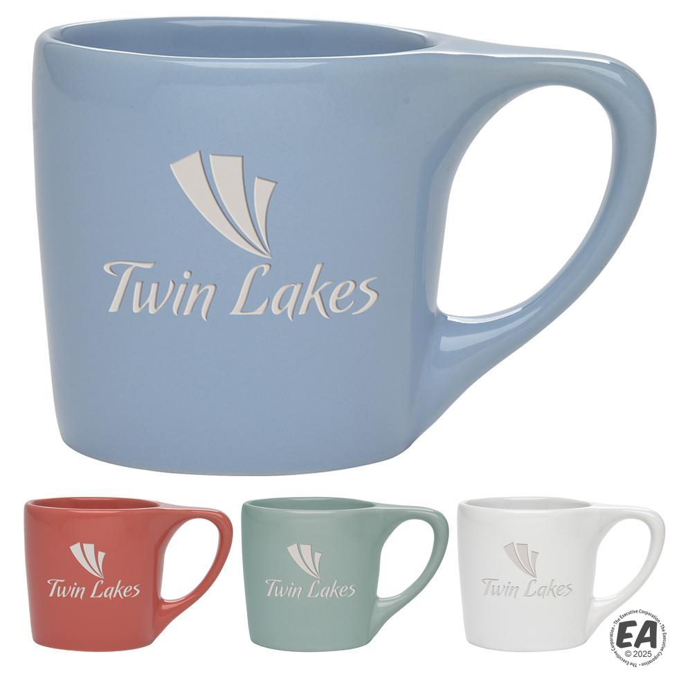 Customized 10 oz. Talia Collection Coffee Mug with Deep Etching ...