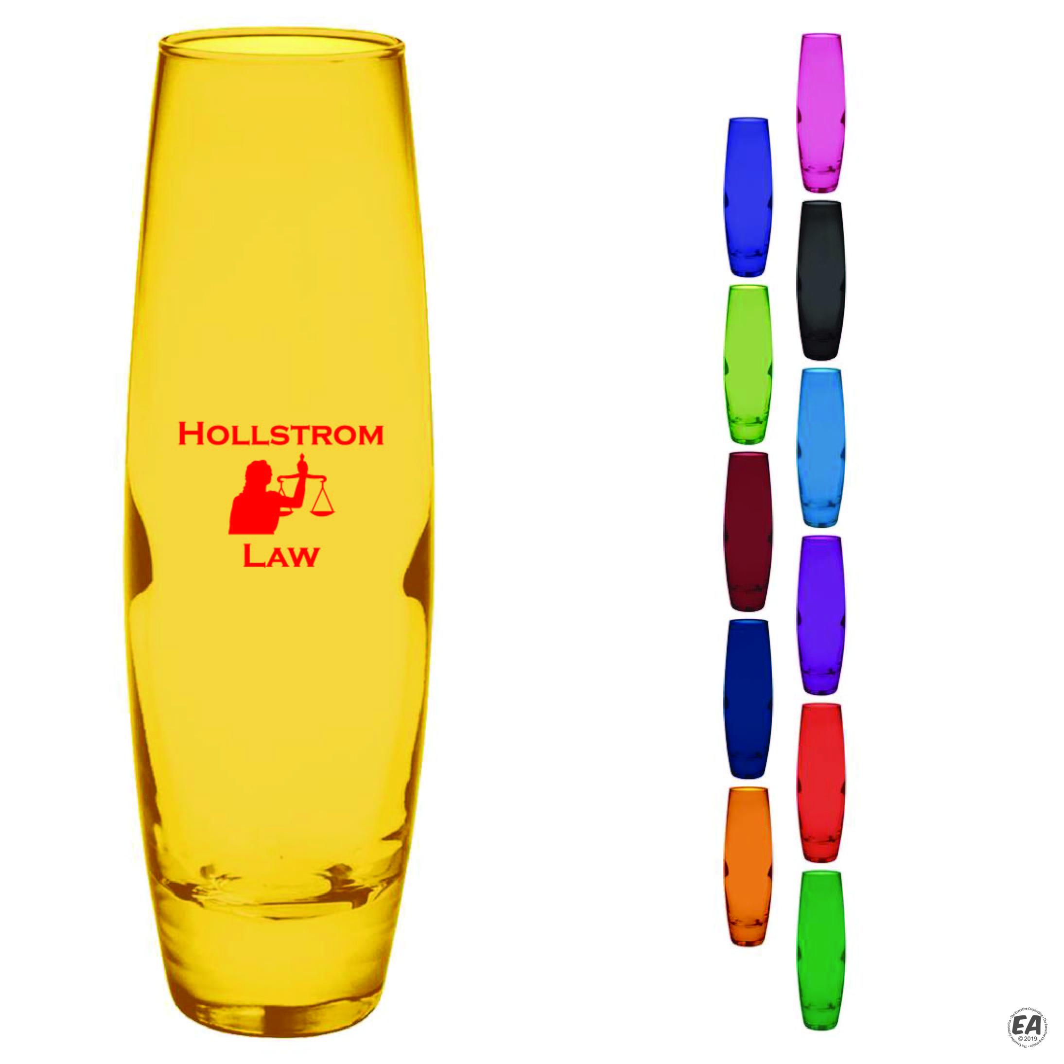 Promotional 7.5 inch Tall Amor Bud Vase with Full Body Spray | Branded ...