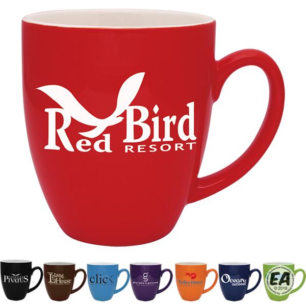 Branded 16 oz. Duo-Tone Bistro Coffee Mug | Customized Bistro Mugs ...