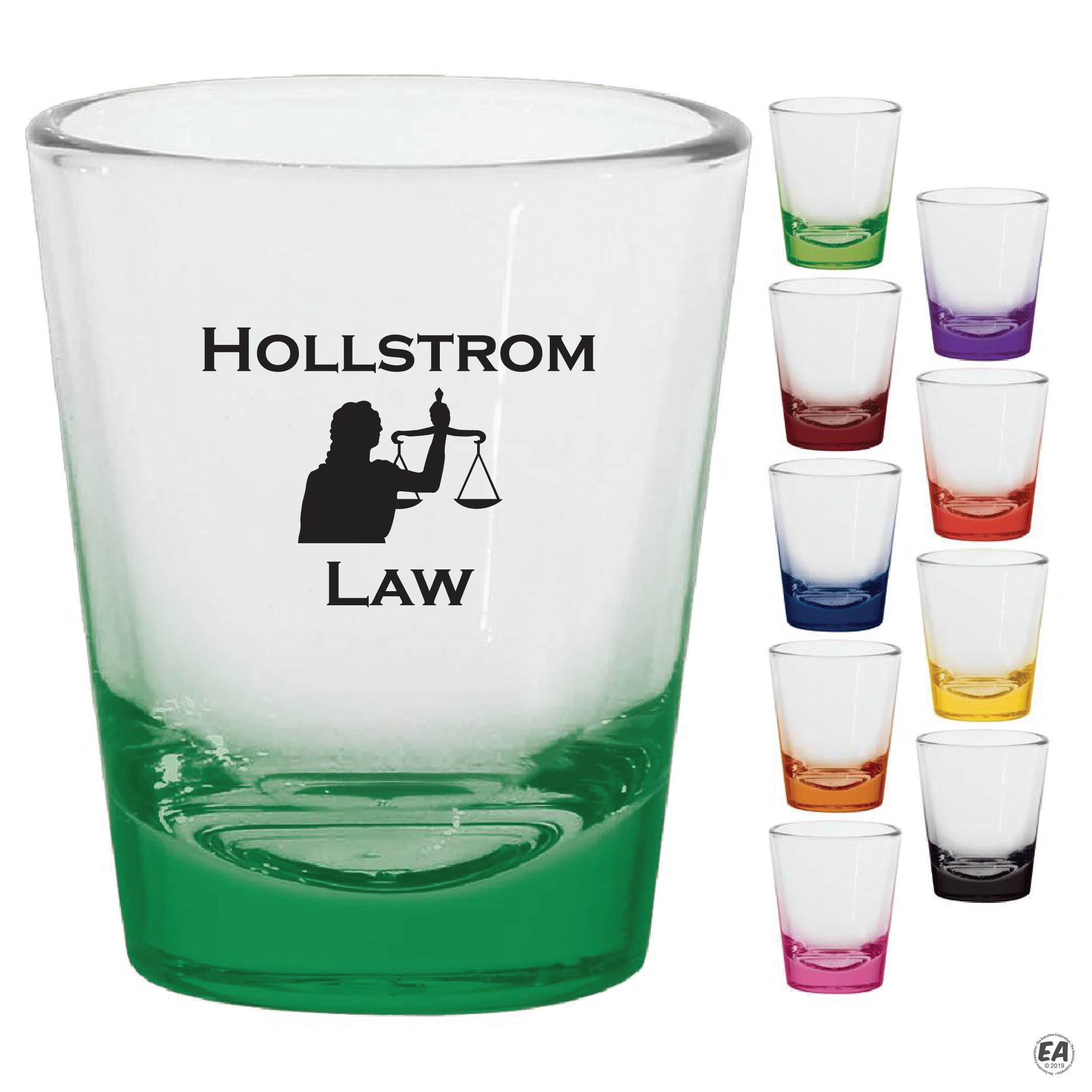 Customized 1.75 oz. Tapered Shot Glass with Bottom Spray | Custom Shot ...