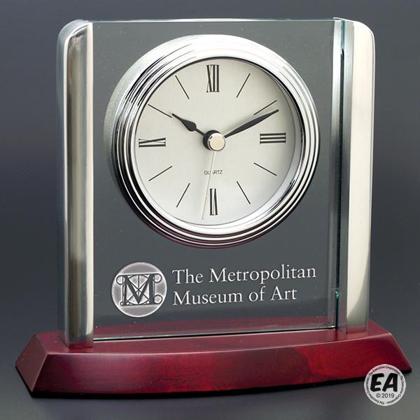 Promotional Magnolia Desk Clock | Customized Analog Clocks | Branded ...