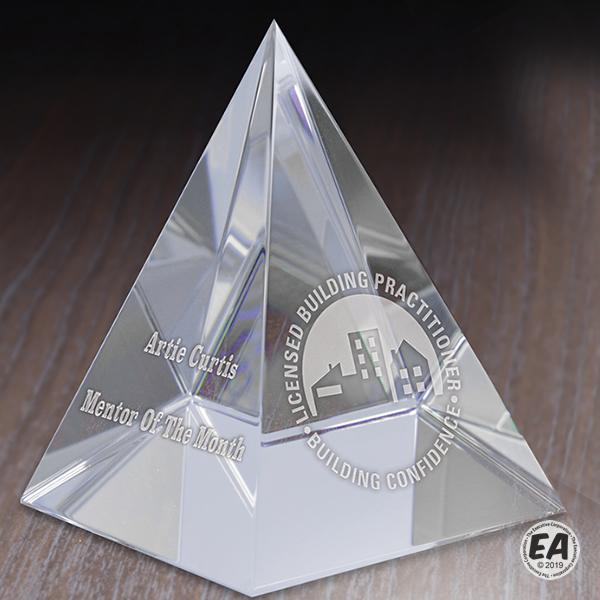 Customized Large Pyramid Award | Custom Glass Awards | Promotional ...