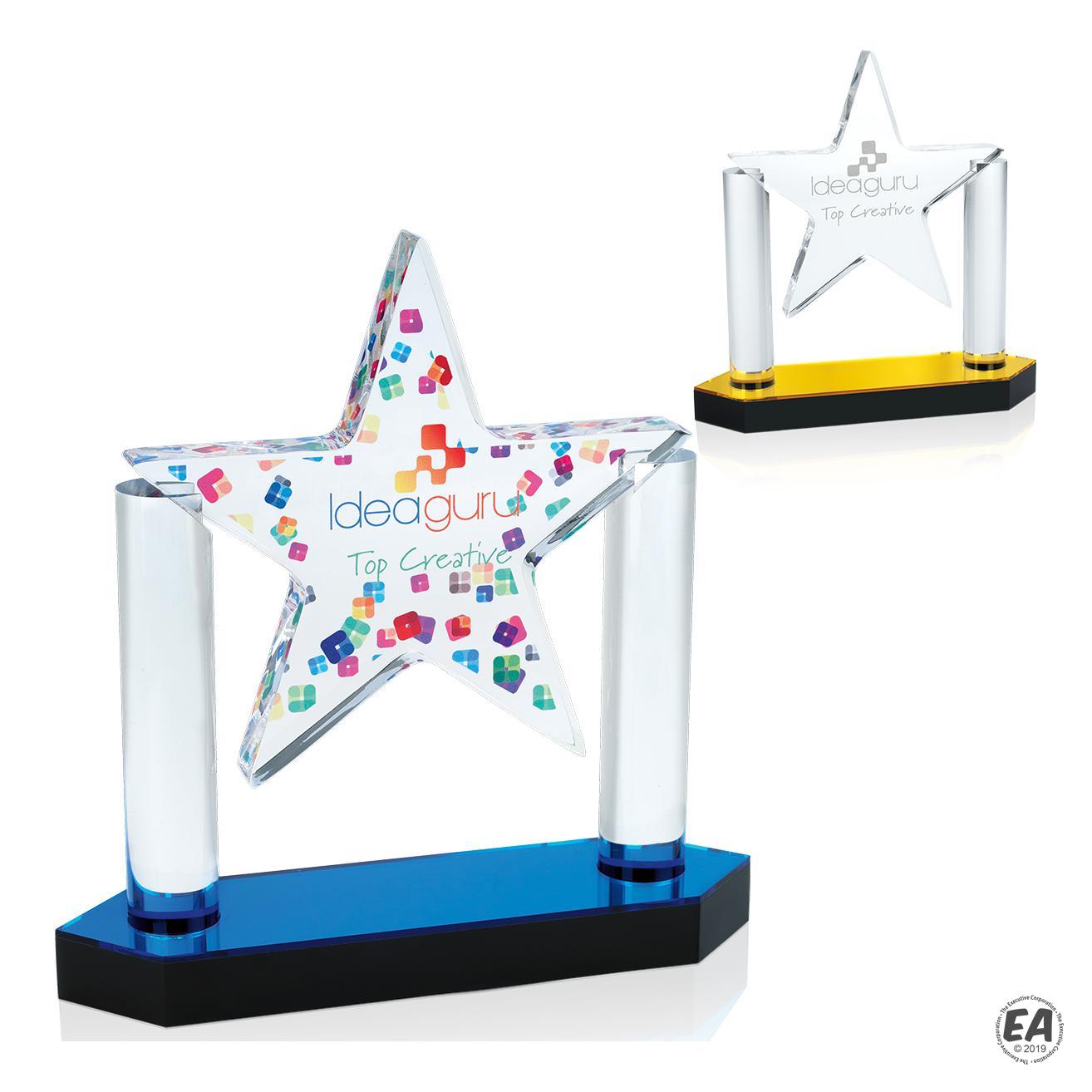 Promotional Acrylic Floating Star | Customized Plastic Awards | Custom ...