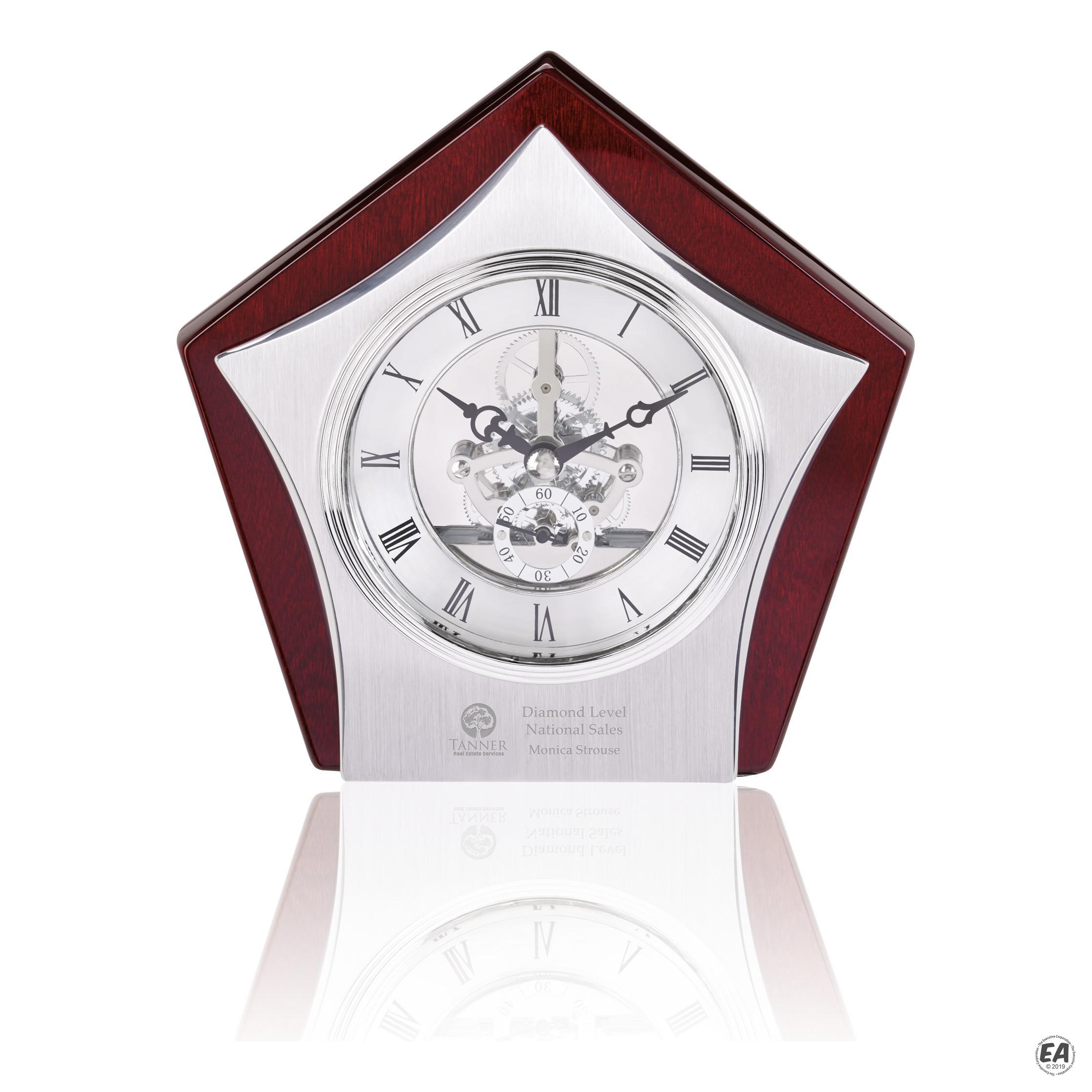 Promotional Pentagon Clock | Custom Analog Clocks | Customized Pentagon ...