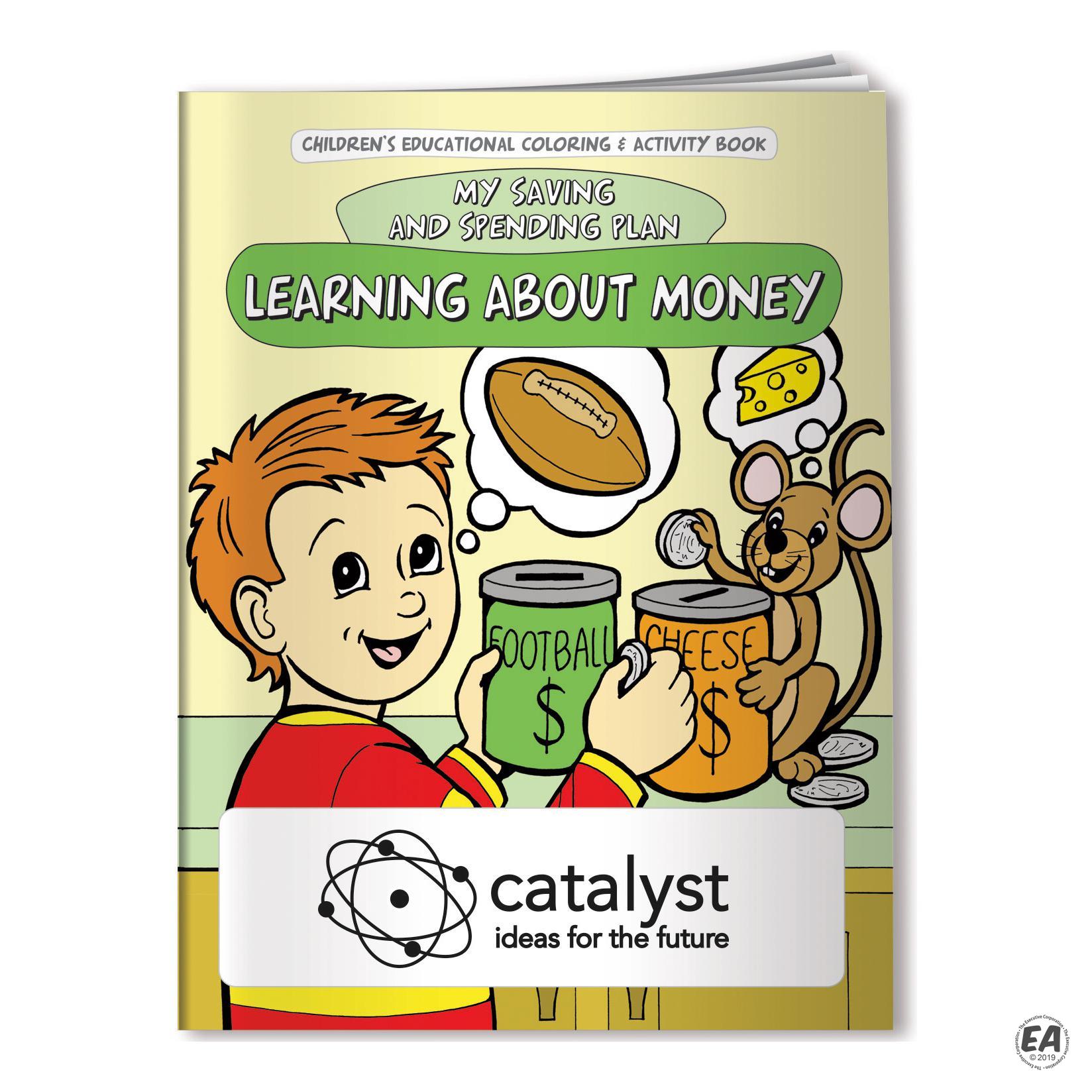 Promotional Coloring Book: Learning About Money | Customized Coloring ...