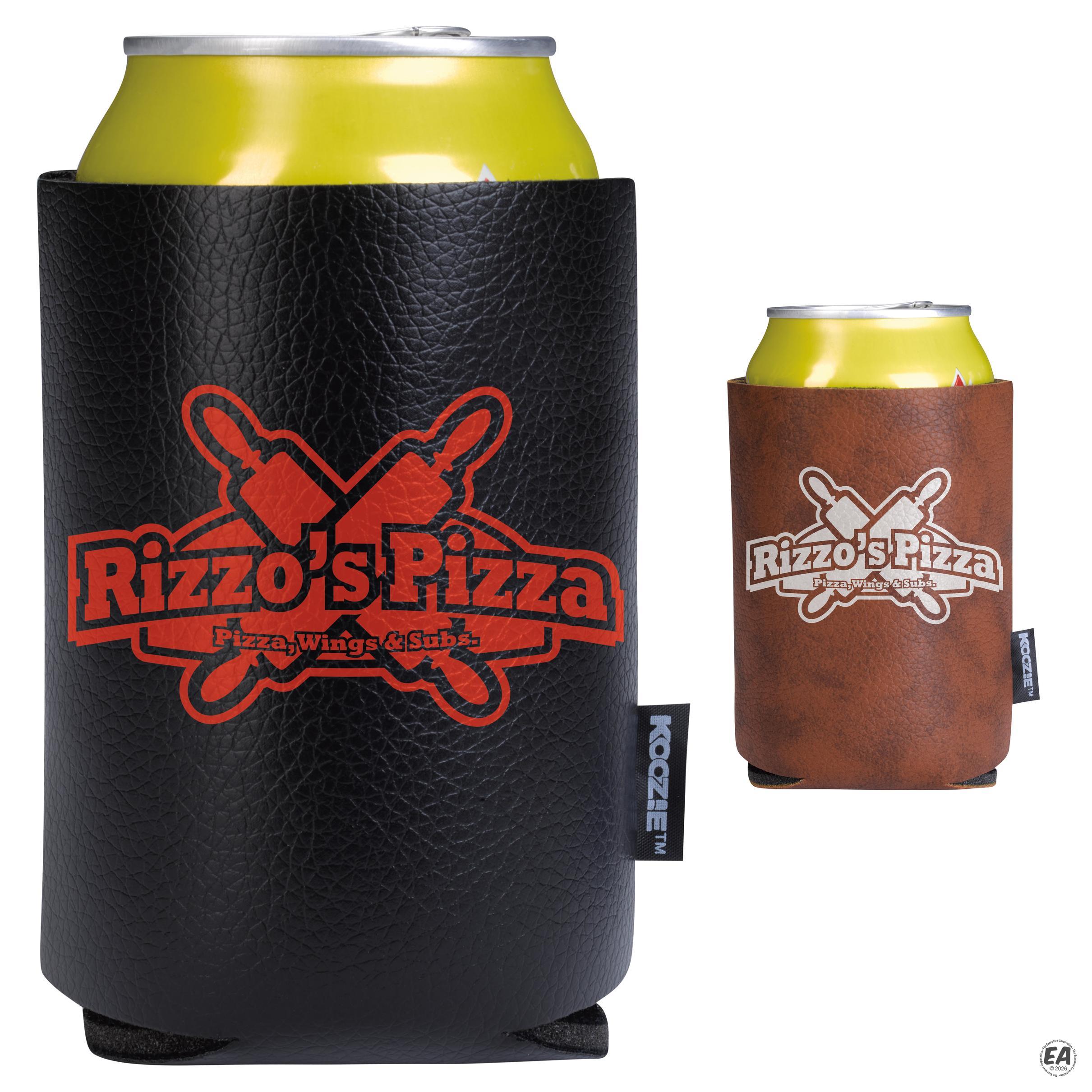 Promotional Koozie Leather-Like Can Kooler | Customized Can Coolers ...