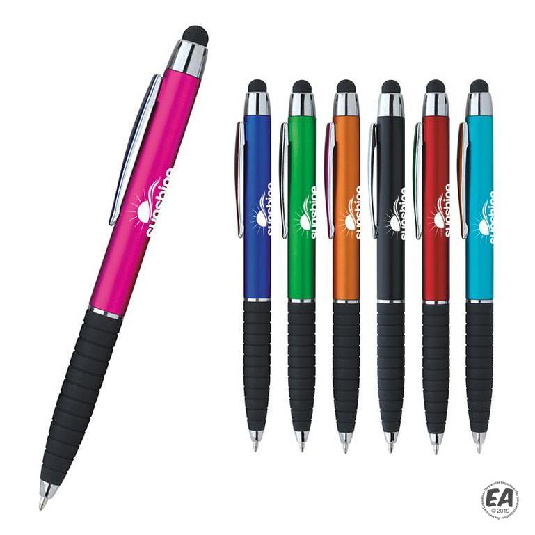 Promotional Metallic Cool Grip Stylus Pen | Customized Stylus Pens ...