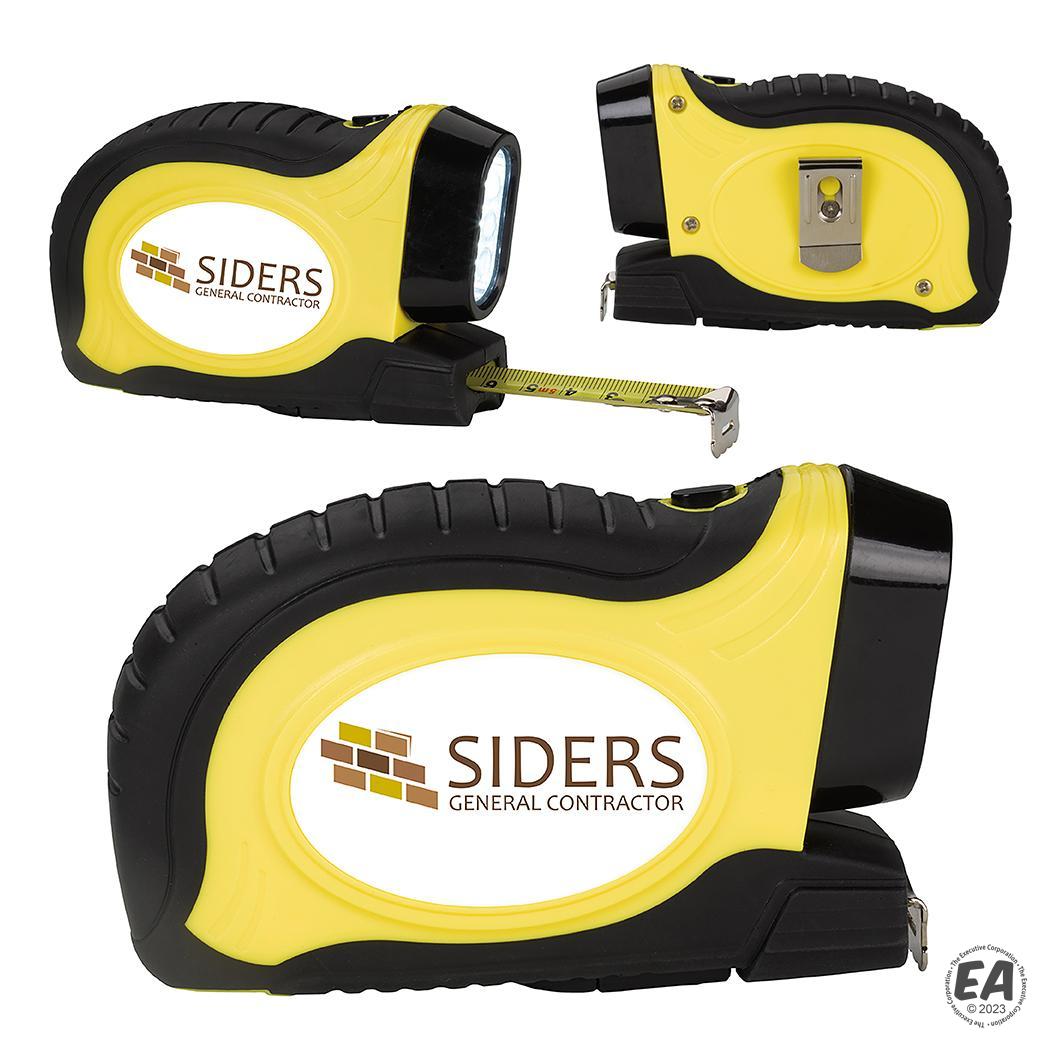 Promotional Tape Measure with LED Flashlight | Customized Tape Measures ...