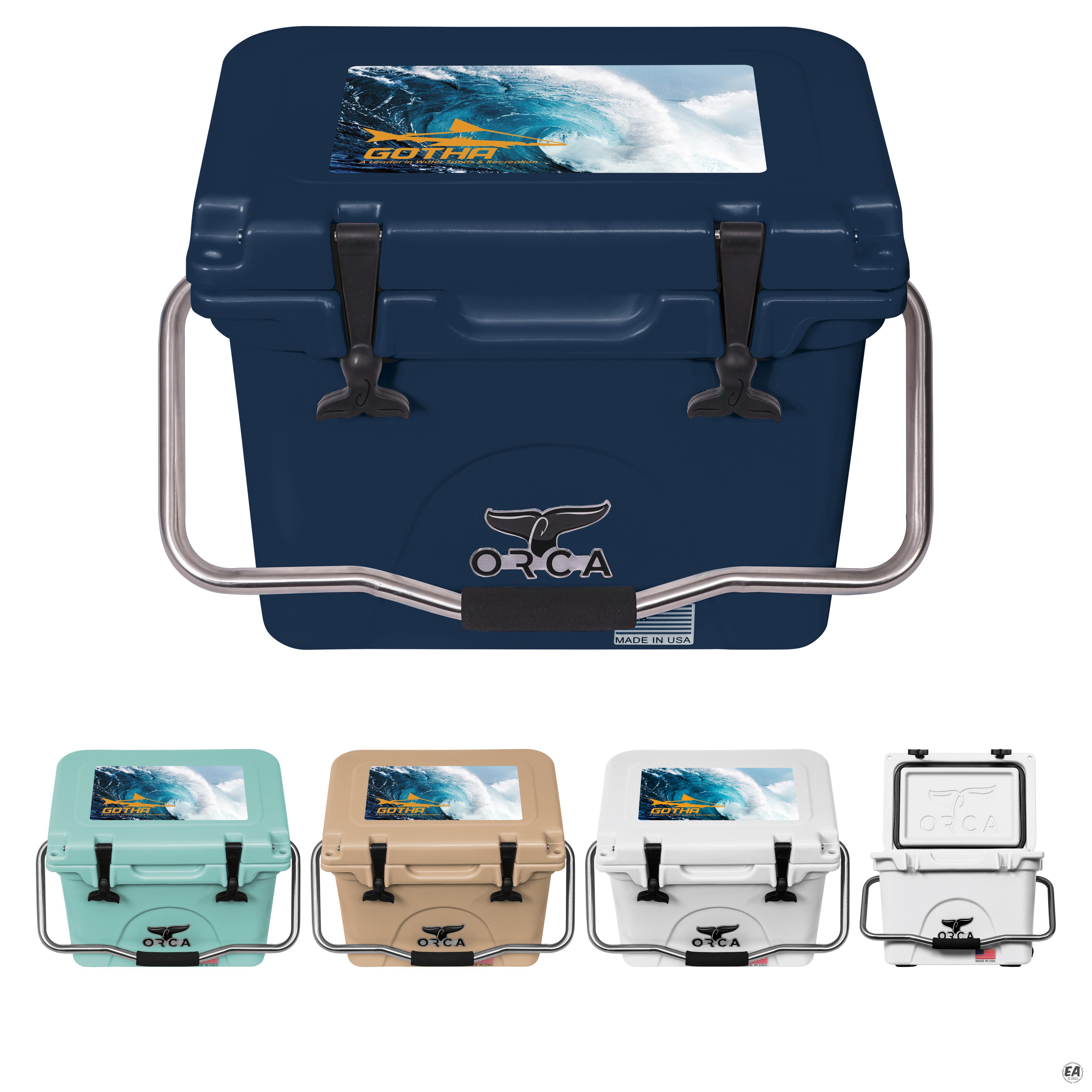 Branded ORCA 20 Quart Cooler (Holds 18 Cans) | Custom Coolers ...