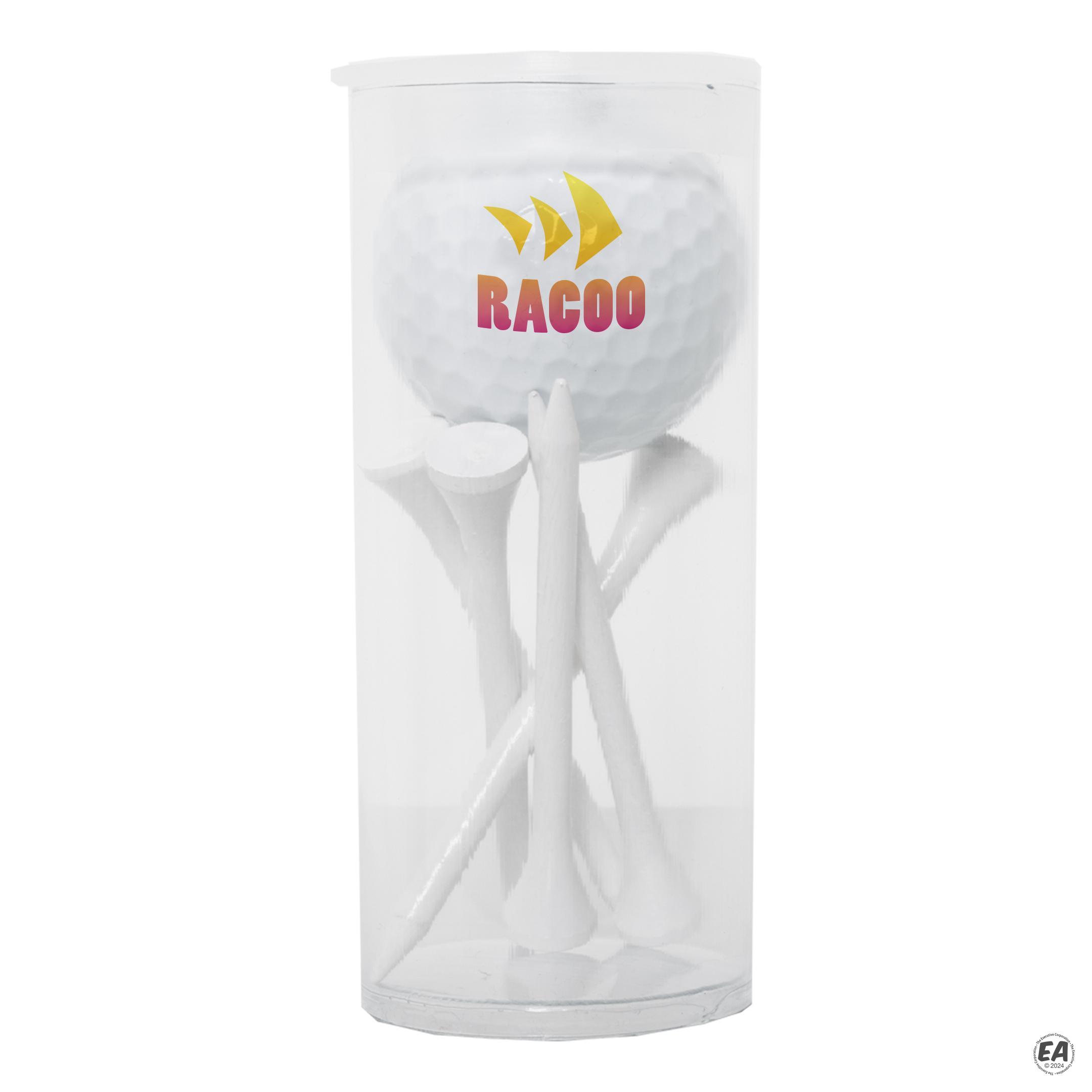 Customized Golf Tournament Set - 1-Golf Ball, 5-Tee Par Pack ...